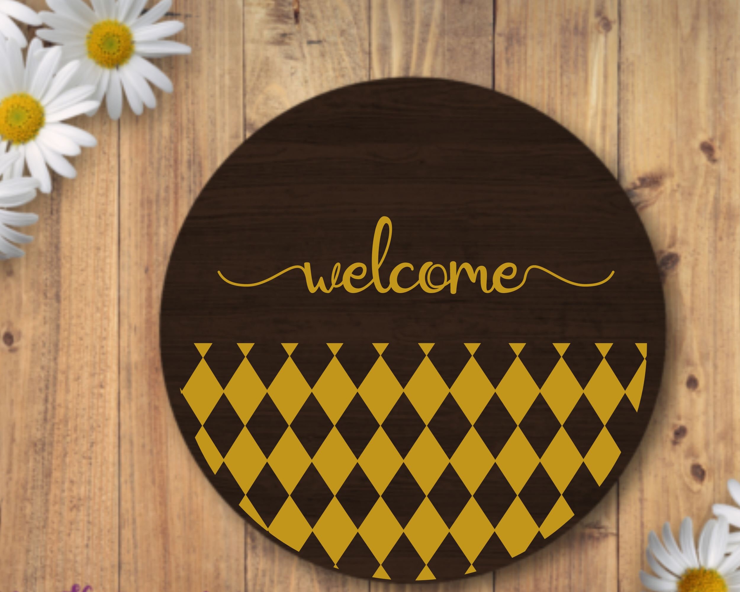 Door Hanger Svg Round Door Sign Svg Welcome Sign Svg - Etsy UK