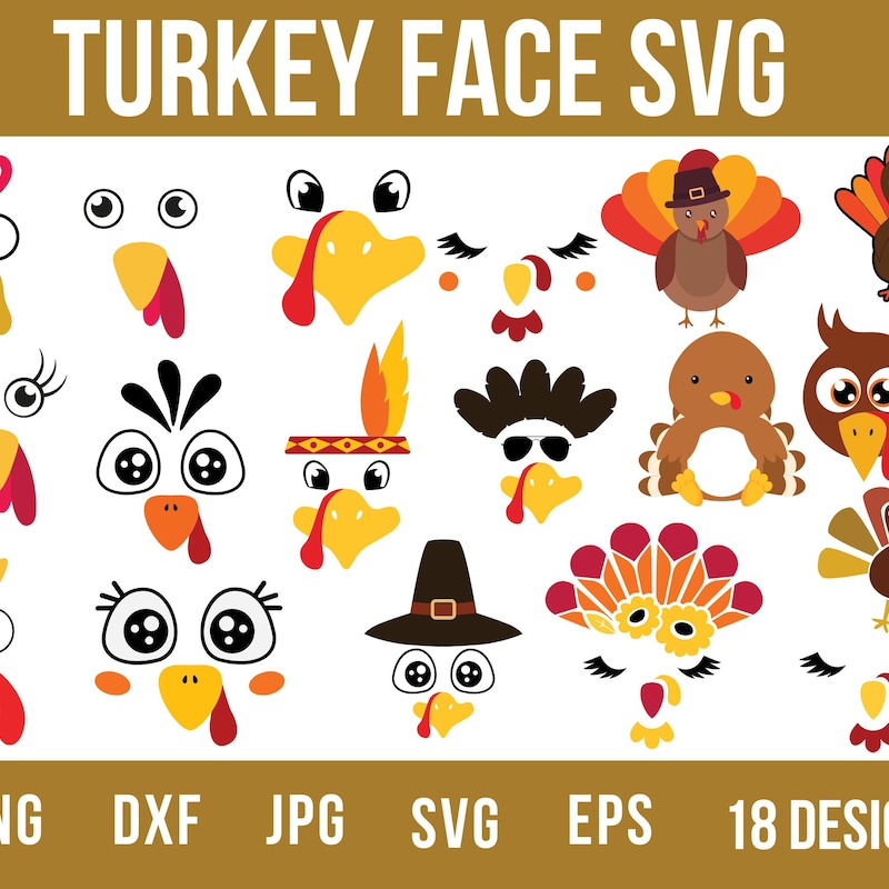 Turkey Svg - Etsy