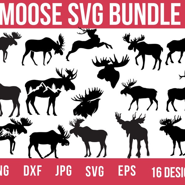 Moose Svg - Etsy