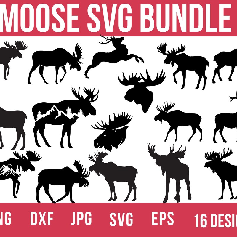 Moose Svg - Etsy