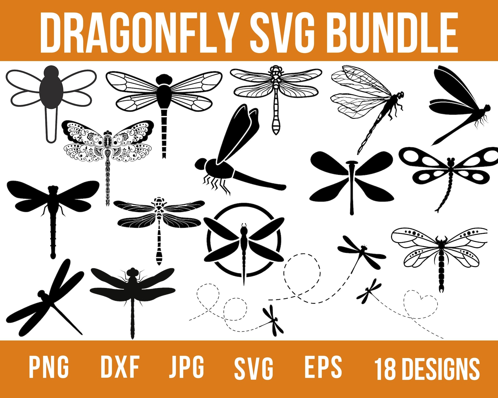 18 Dragonfly Svg Bundle Dragonfly Svg Layered Dragonfly Svg - Etsy