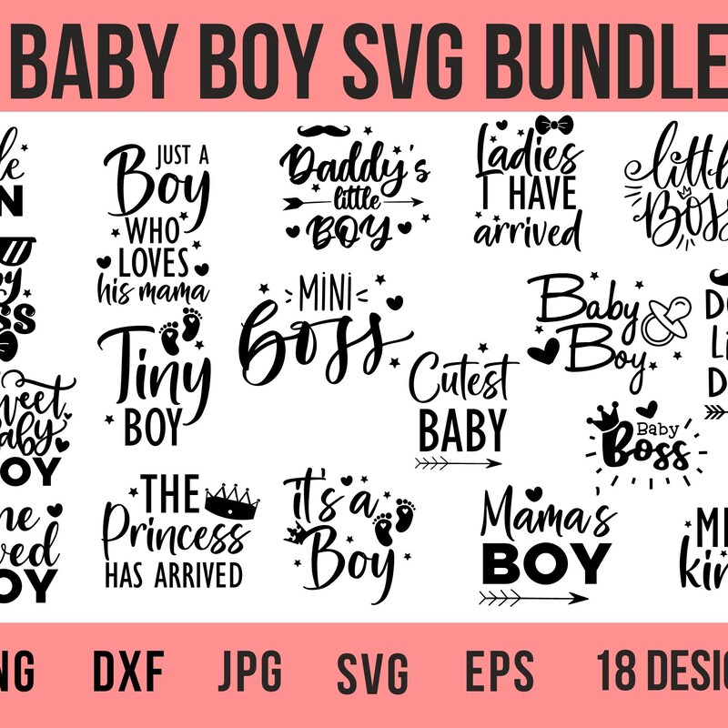 Baby Boy Svg - Etsy