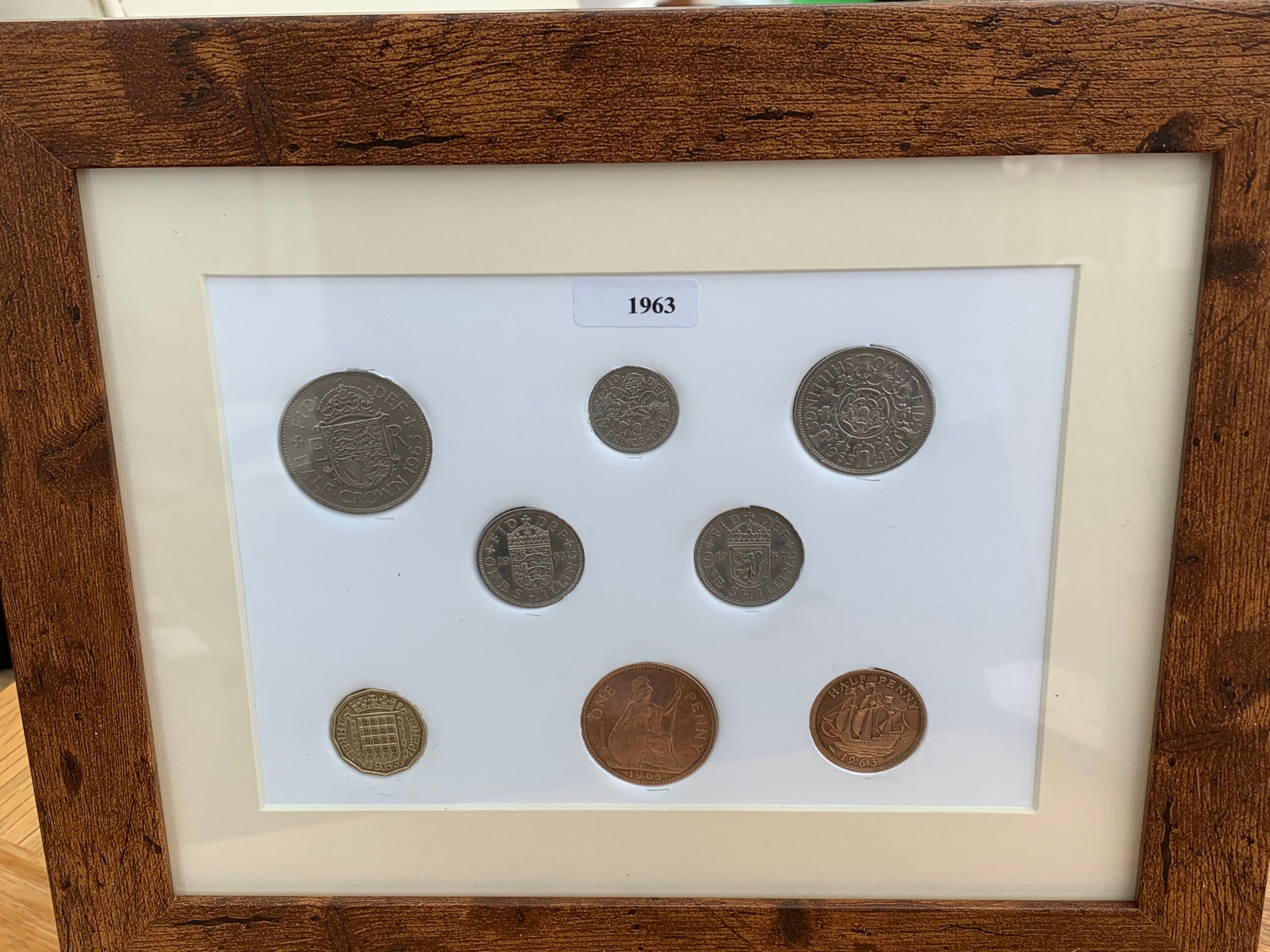 1963 Full Year Set of Coins in Frame Great 60th Birthday Present - Etsy