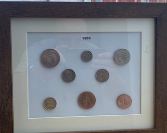 1953 Year Set of Coins in Frame Great 71st Birthday Present - Etsy