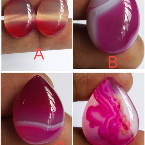 Pink Banded Agate - Etsy