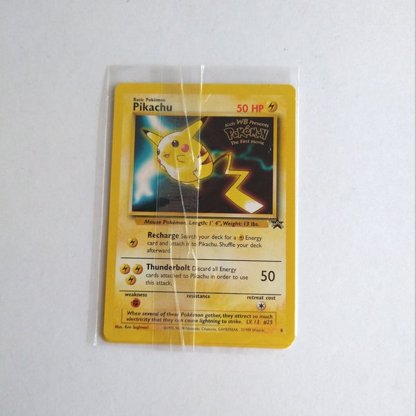 Pikachu Movie Card - Etsy