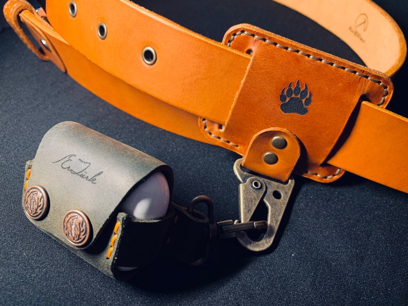 Natural Handmade Leather Belt Holder - Etsy