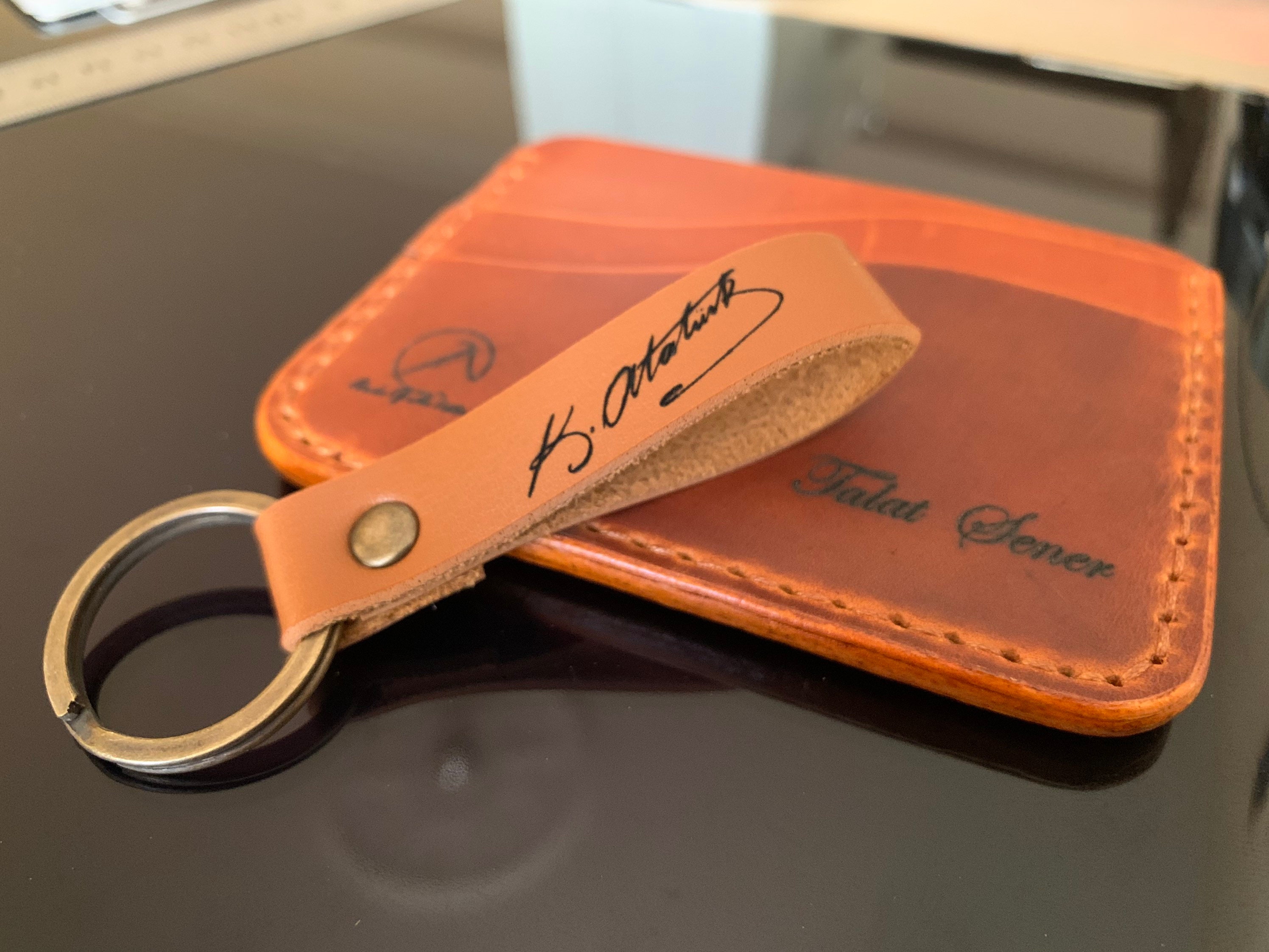 Natural Handmade Leather Card Holder - Etsy UK