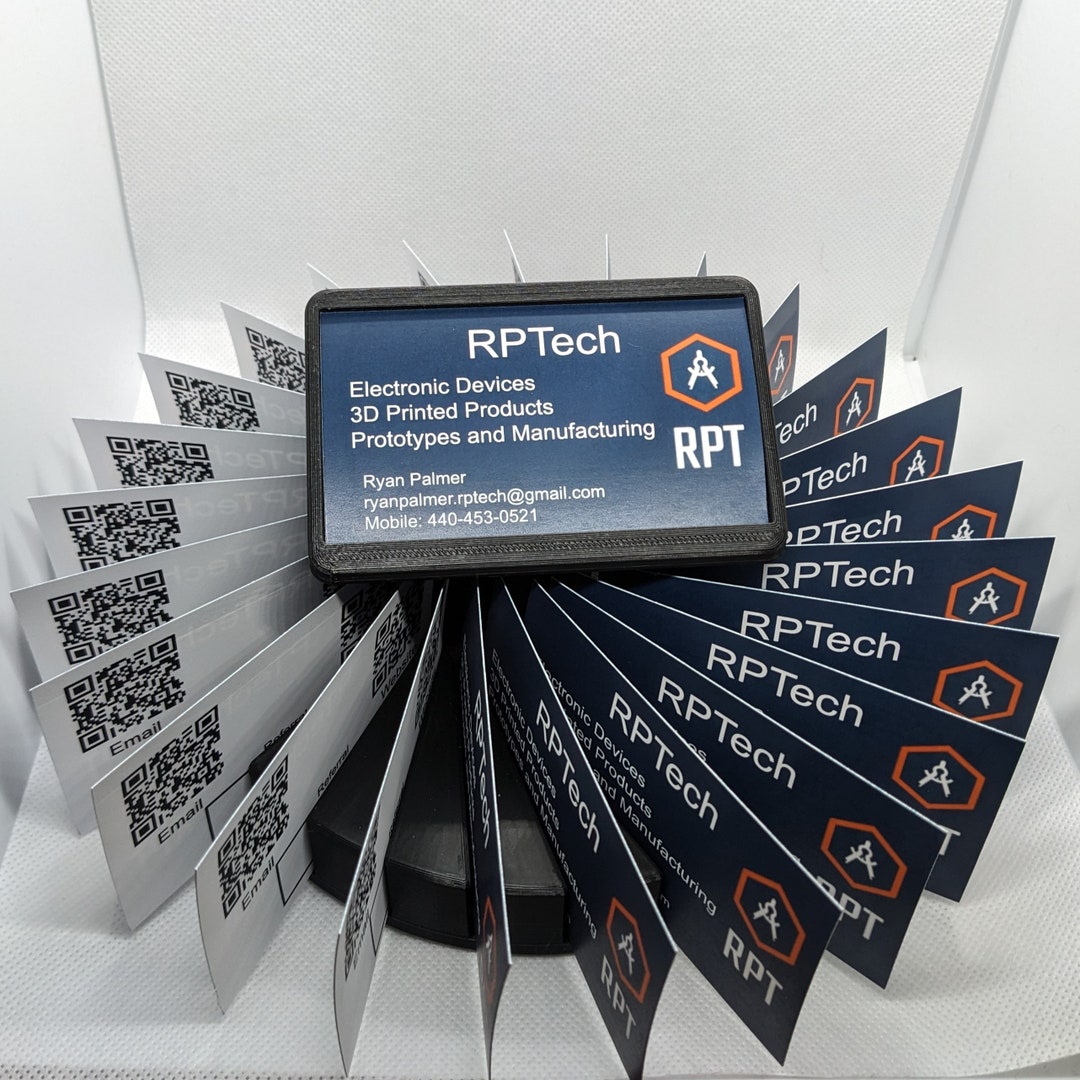Circular Business Card Holder. Show off Your Business Cards in Style - Etsy