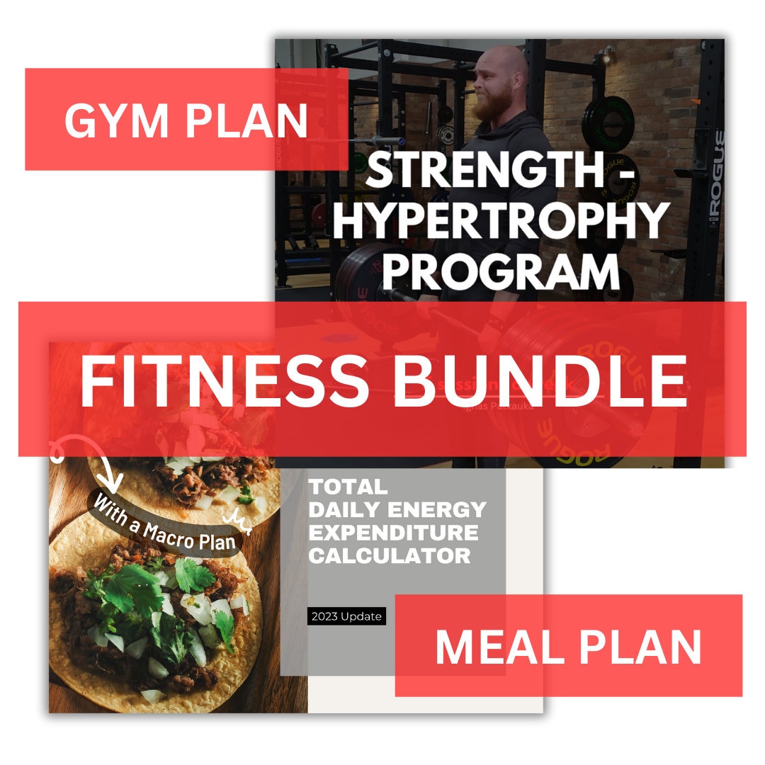 Gym Workout Plan + Meal Plan | Complete Training Bundle (includes 12 ...