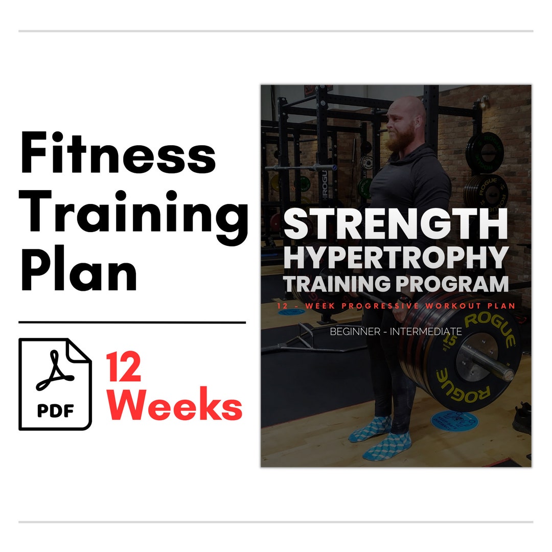12-week Gym Training Program for Strength & Muscle Growth | Beginner to ...