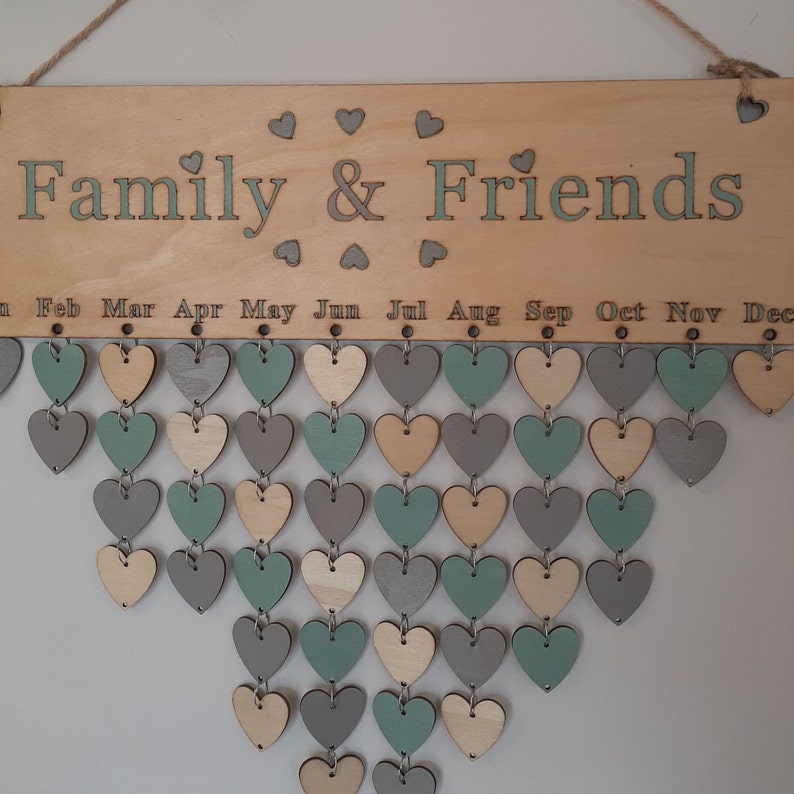 Personalised Birthday Reminder Board Dates to Remember Board - Etsy