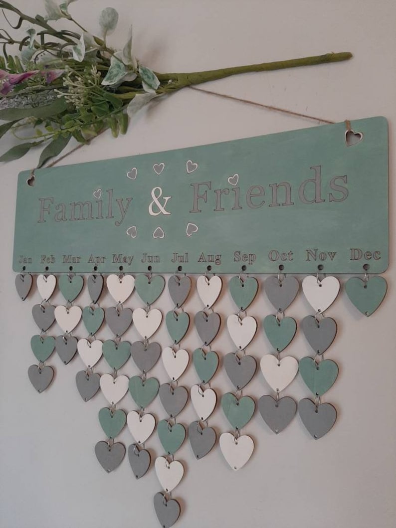 Personalised Birthday Reminder Board Dates to Remember Board - Etsy