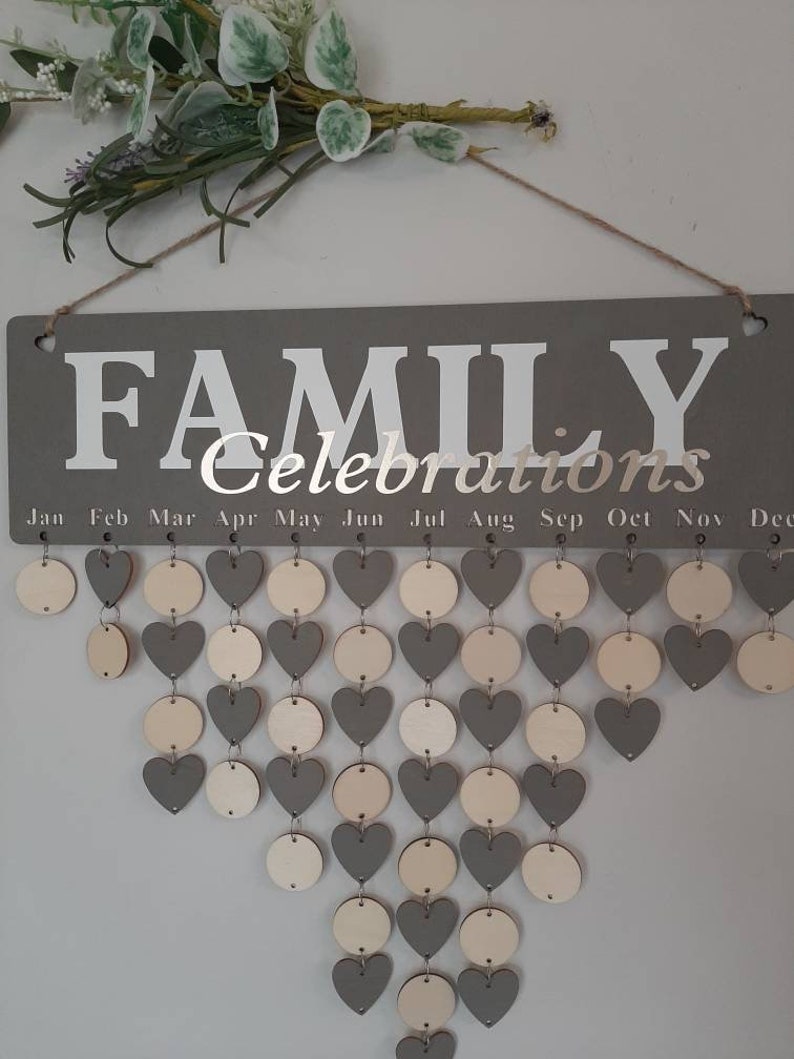 Personalised Birthday Reminder Board Dates to Remember Board - Etsy