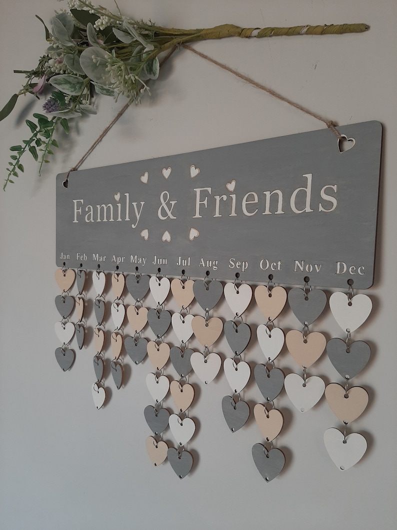 Personalised Birthday Reminder Board Dates to Remember Board - Etsy