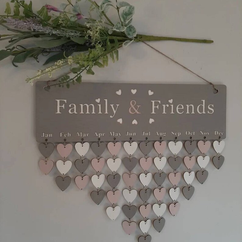 Personalised Birthday Reminder Board Dates to Remember Board - Etsy