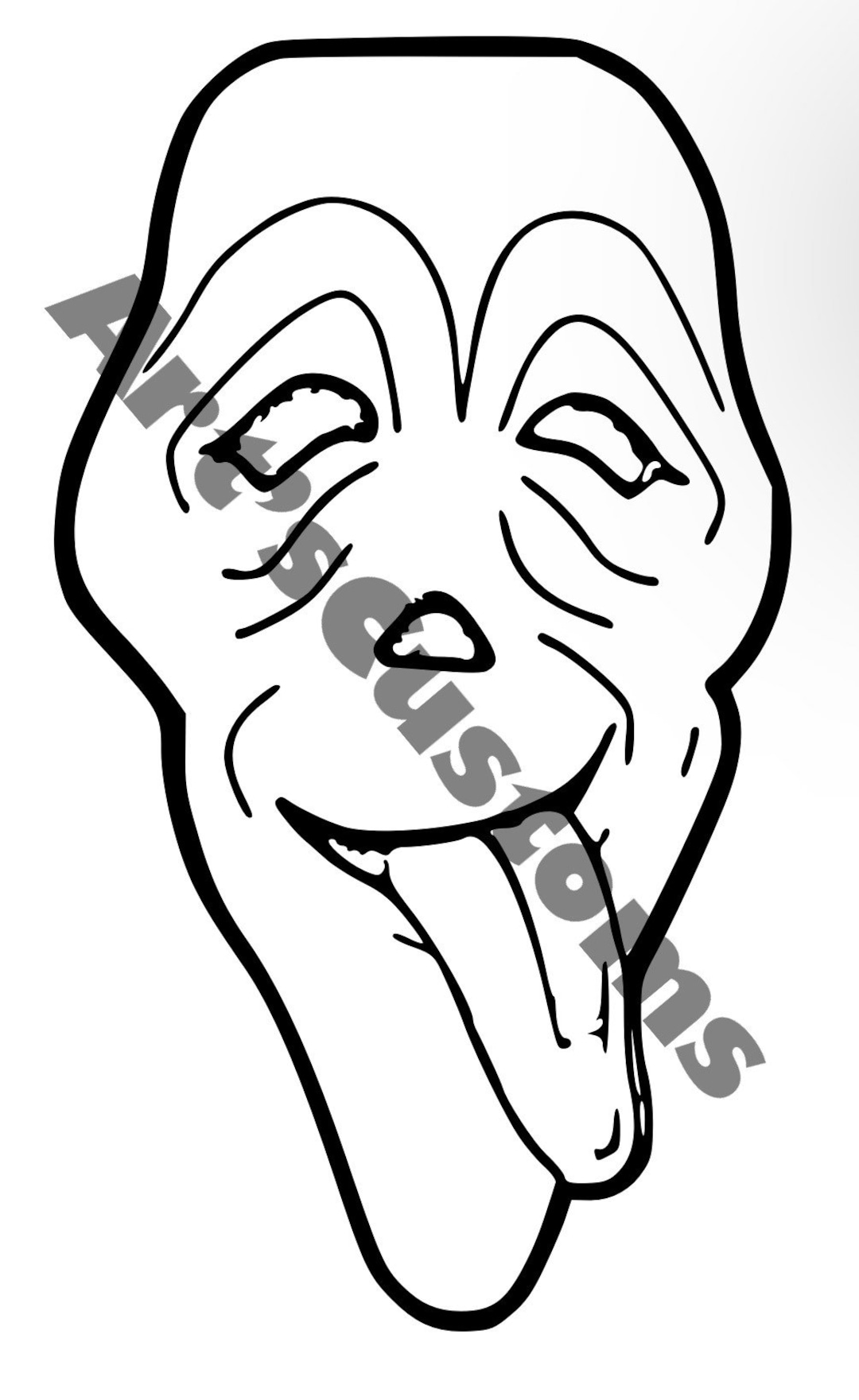 Scary Movie Wassup Face Sticker Decal - Etsy