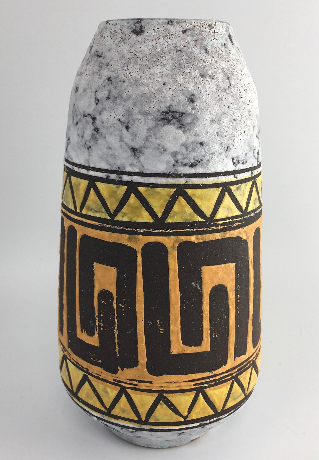 East German Pottery, Mid Century Ceramic Vase Strehla German Pottery - Etsy