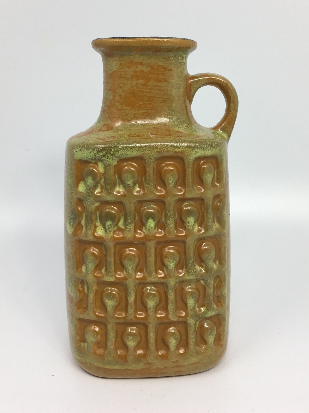 East German Pottery, Mid Century Vase Haldensleben German Pottery, 4094 ...