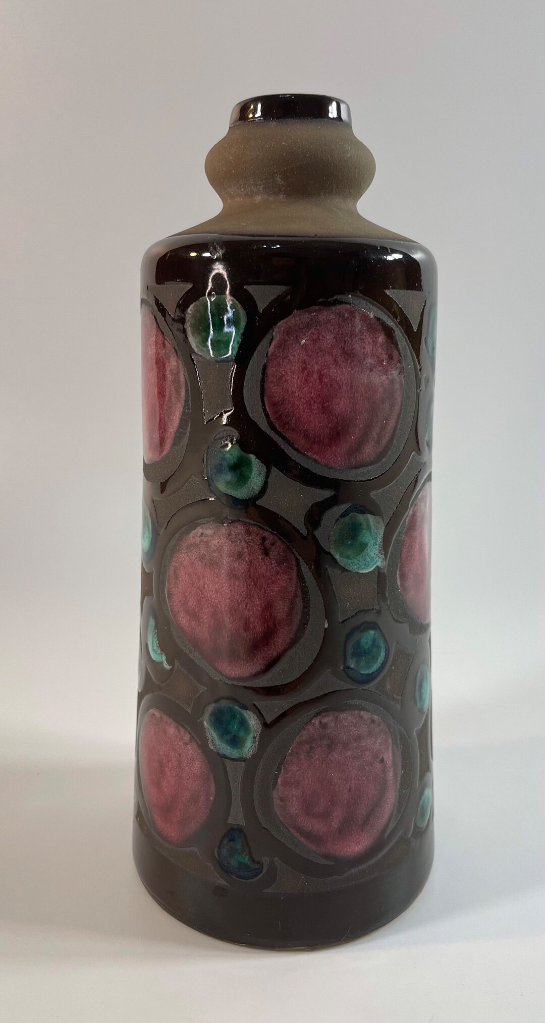 East German Pottery, Mid Century Ceramic Vase Strehla German Pottery ...