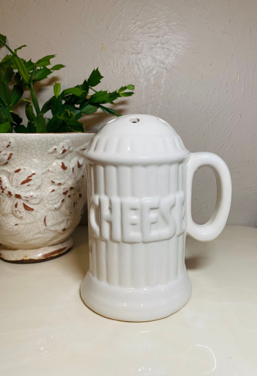 Vintage Ceramic CHEESE Shaker for Pasta, Salads, Pizza and More ...