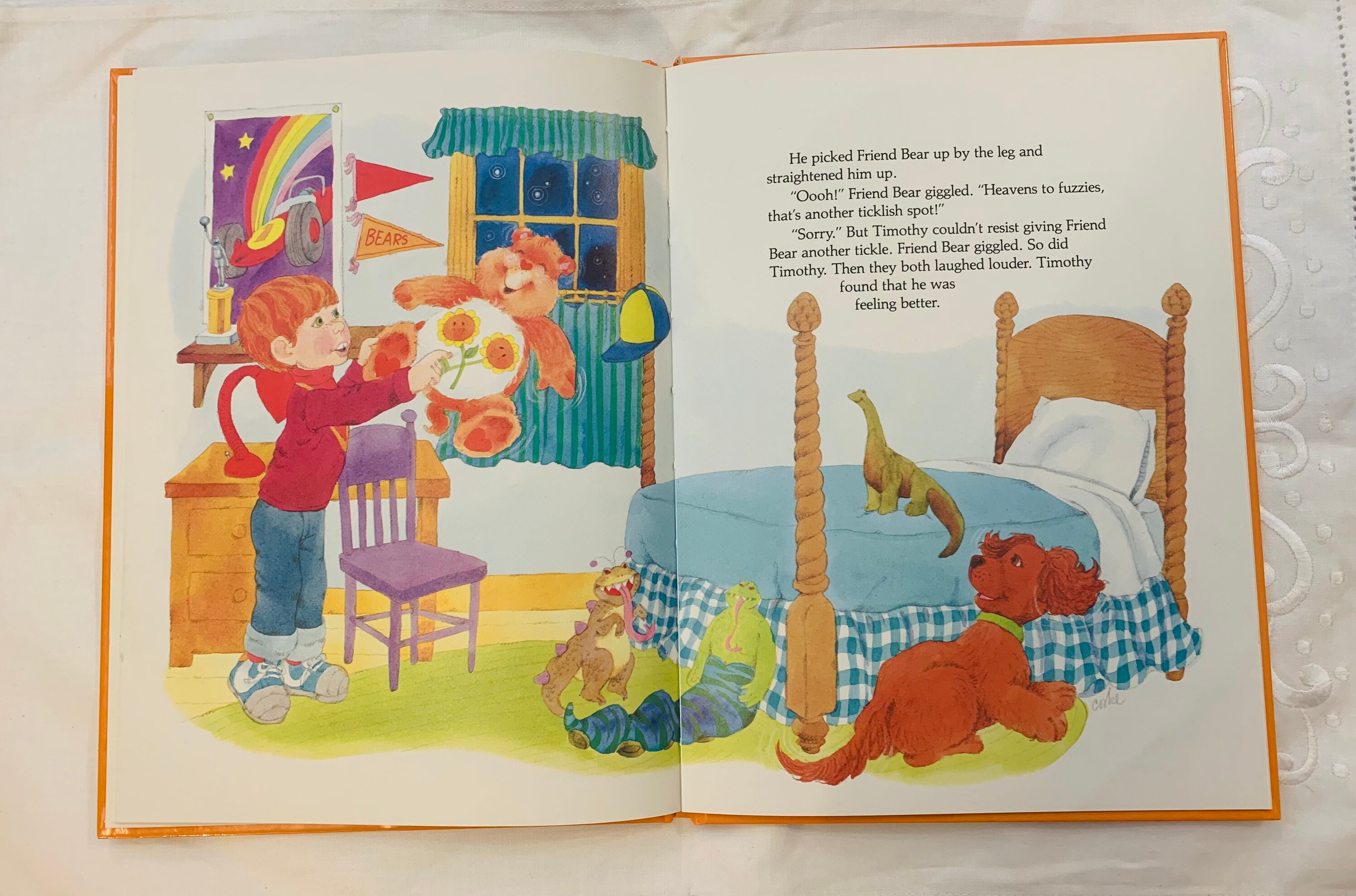 Vintage 1983 Care Bears Book the Trouble With Timothy by Margaret ...