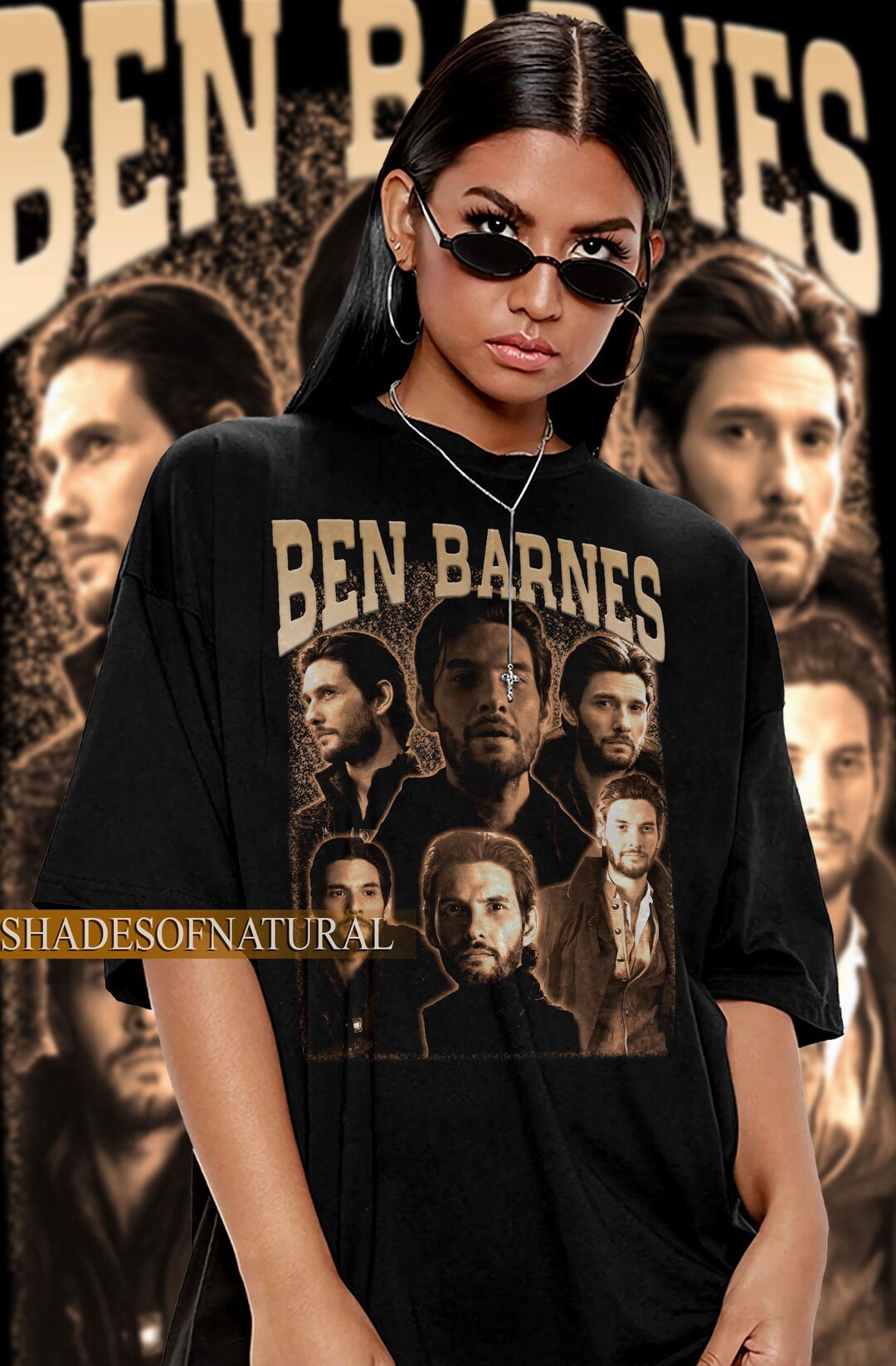 BEN BARNES Shirt. Ben Barnes Homage T-shirt, Benjamin Thomas Barnes ...