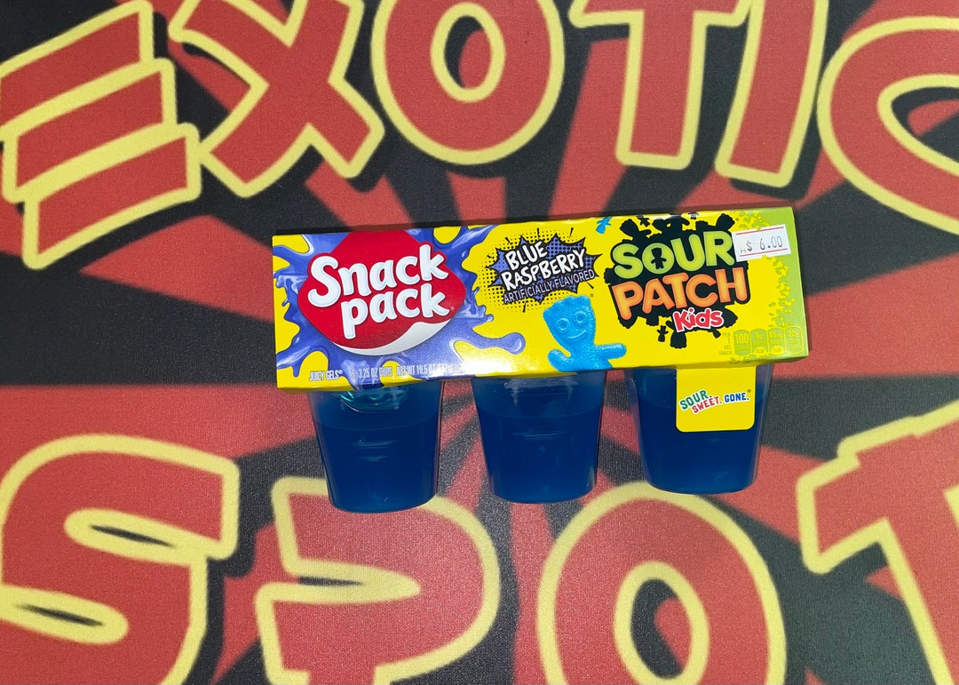 Snack Pack Sour Patch Kids Blue Raspberry Jello - Etsy