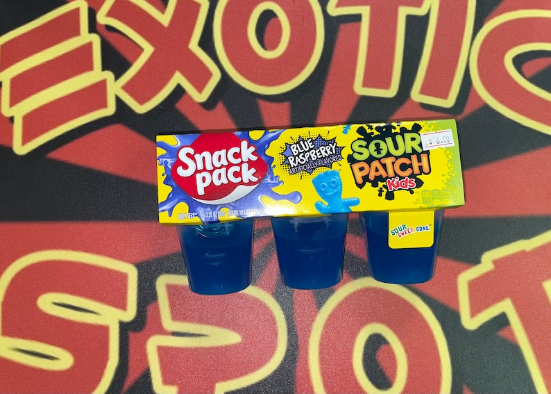 Snack Pack Sour Patch Kids Blue Raspberry Jello - Etsy