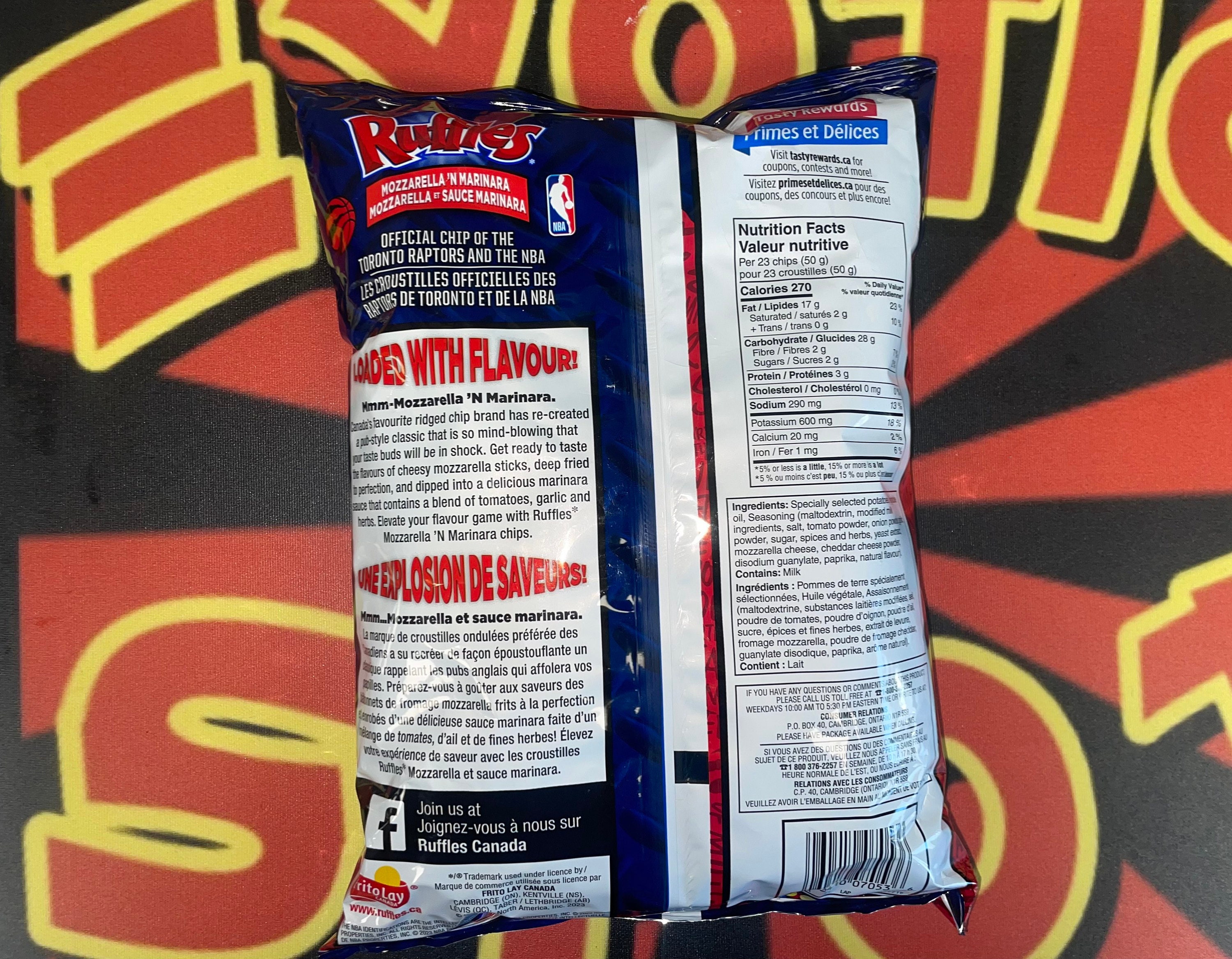 Ruffles Mozzarella N Marinara Flavor Chips Toronto Raptors NBA - Etsy