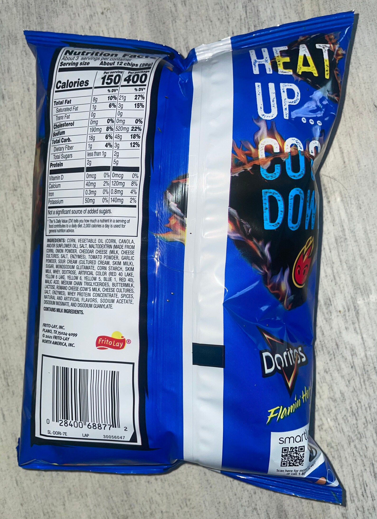 Doritos Flamin Hot Cool Ranch 2.75oz - Etsy UK