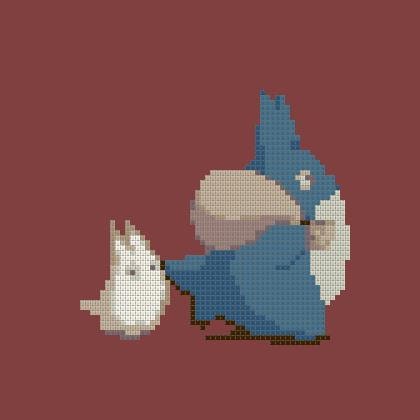 Totoro Studio Ghibli Cross Stitch Pattern PDF Download - Etsy