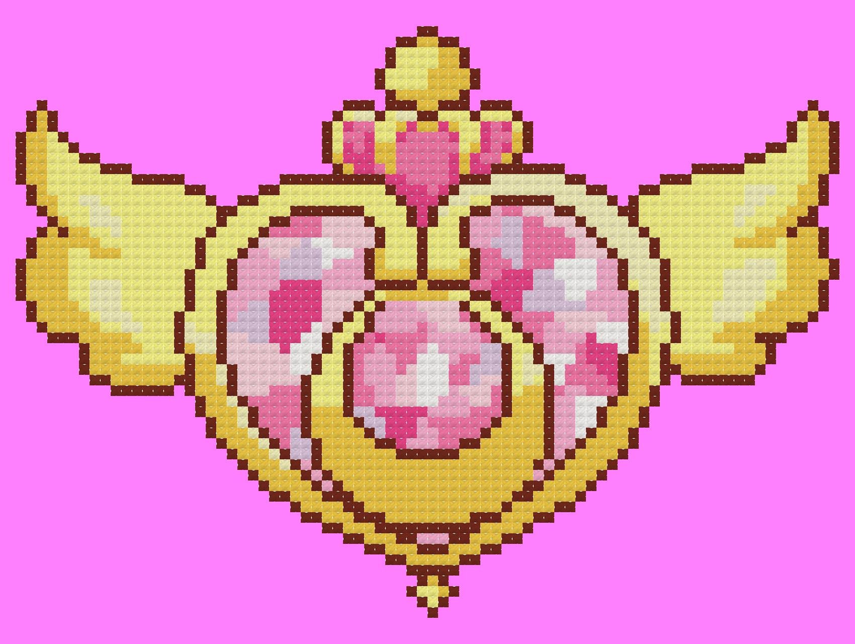 Sailor Moon Brooch, Digital Cross Stitch Pattern PDF - Etsy Sailor Moon Brooch, Digital Cross Stitch Pattern PDF - Etsy