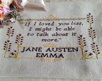Jane Austen Cross Stitch - Etsy