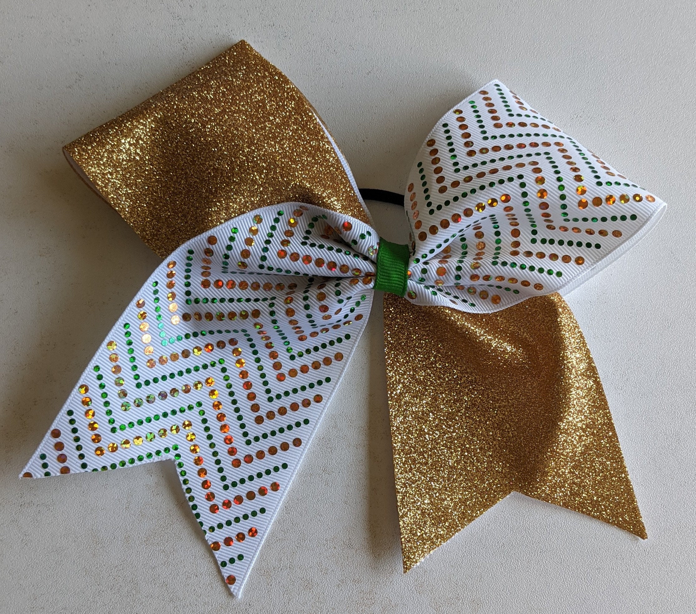 Glitter Spangled Custom Cheer Bow - Etsy