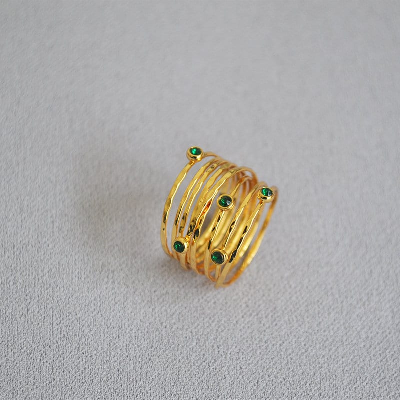 18ct Gold Wrap Around Rings Pearl Wrap Around Ring Beautiful - Etsy