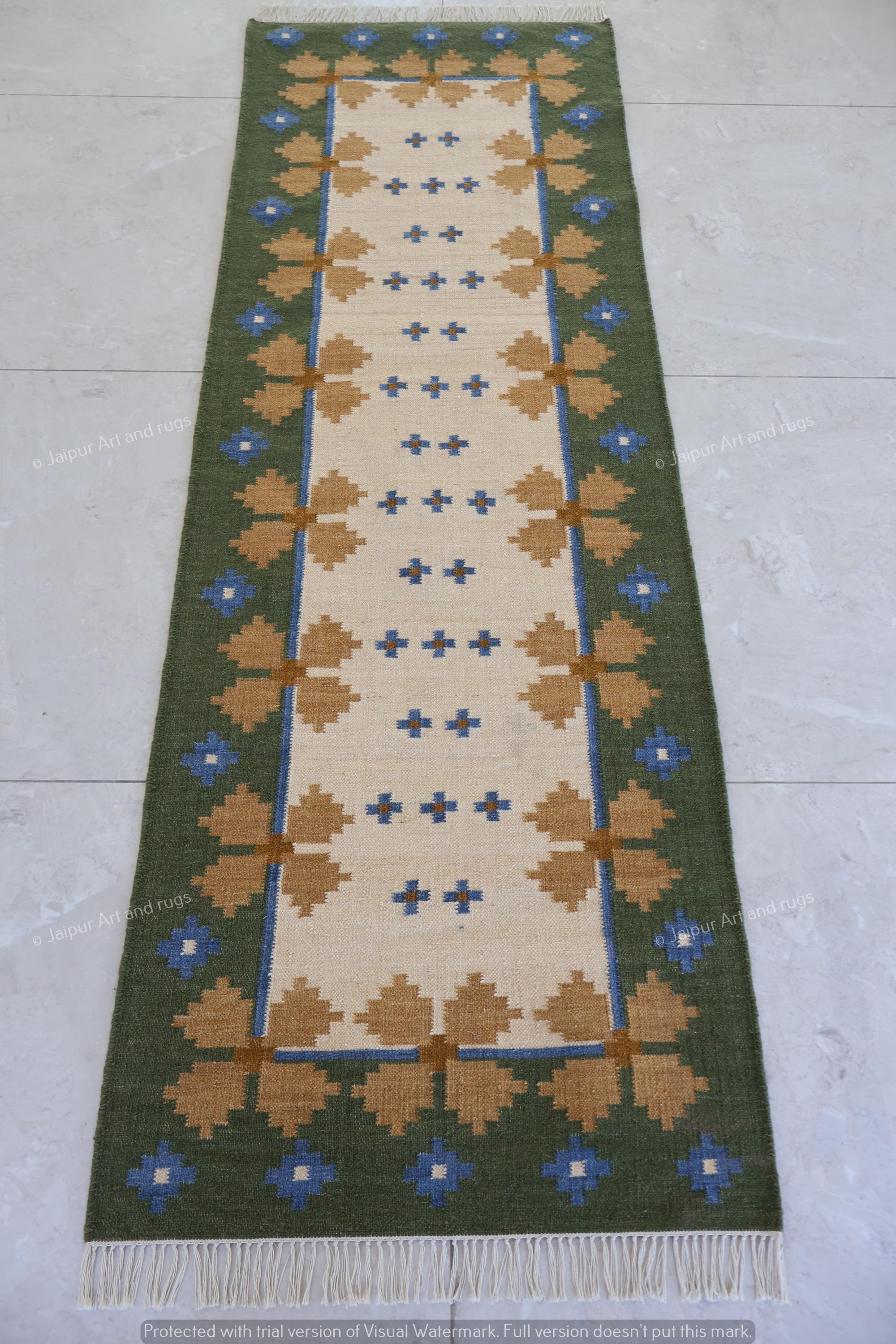 Staircase Runner Rug | Earthy Tones | Swedish-inspired Premium Wool ...