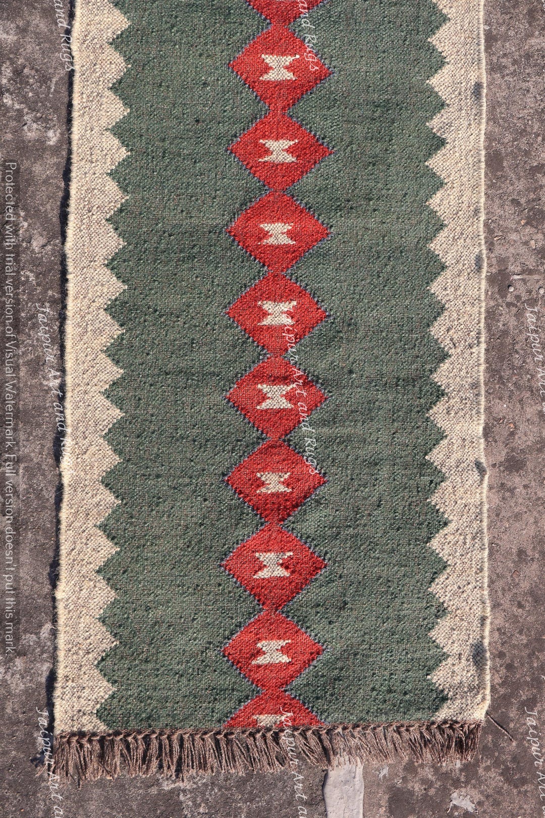 Wool Jute Kilim Multi Color Runner Rug,bedside Runner,custom Stair ...