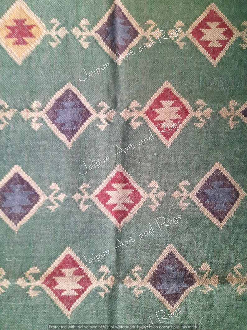 Handmade Wool Jute Rug Navajo Kilim Rug Aztec Rug Accent - Etsy