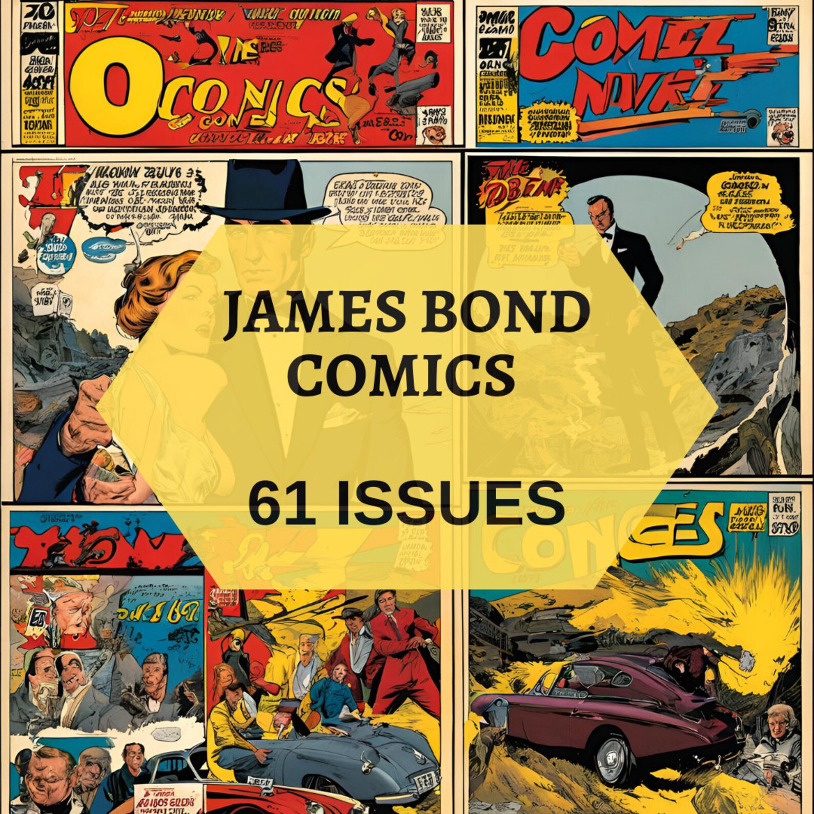61 James Bond Comics, 61 Issues Comics, Digital Comics, Comics, James ...