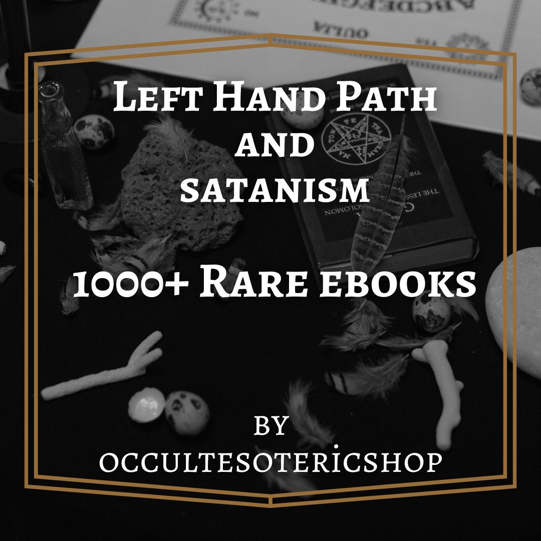 Left Hand Path and Satanism 1000 Rare Collection Rare Occult Books ...