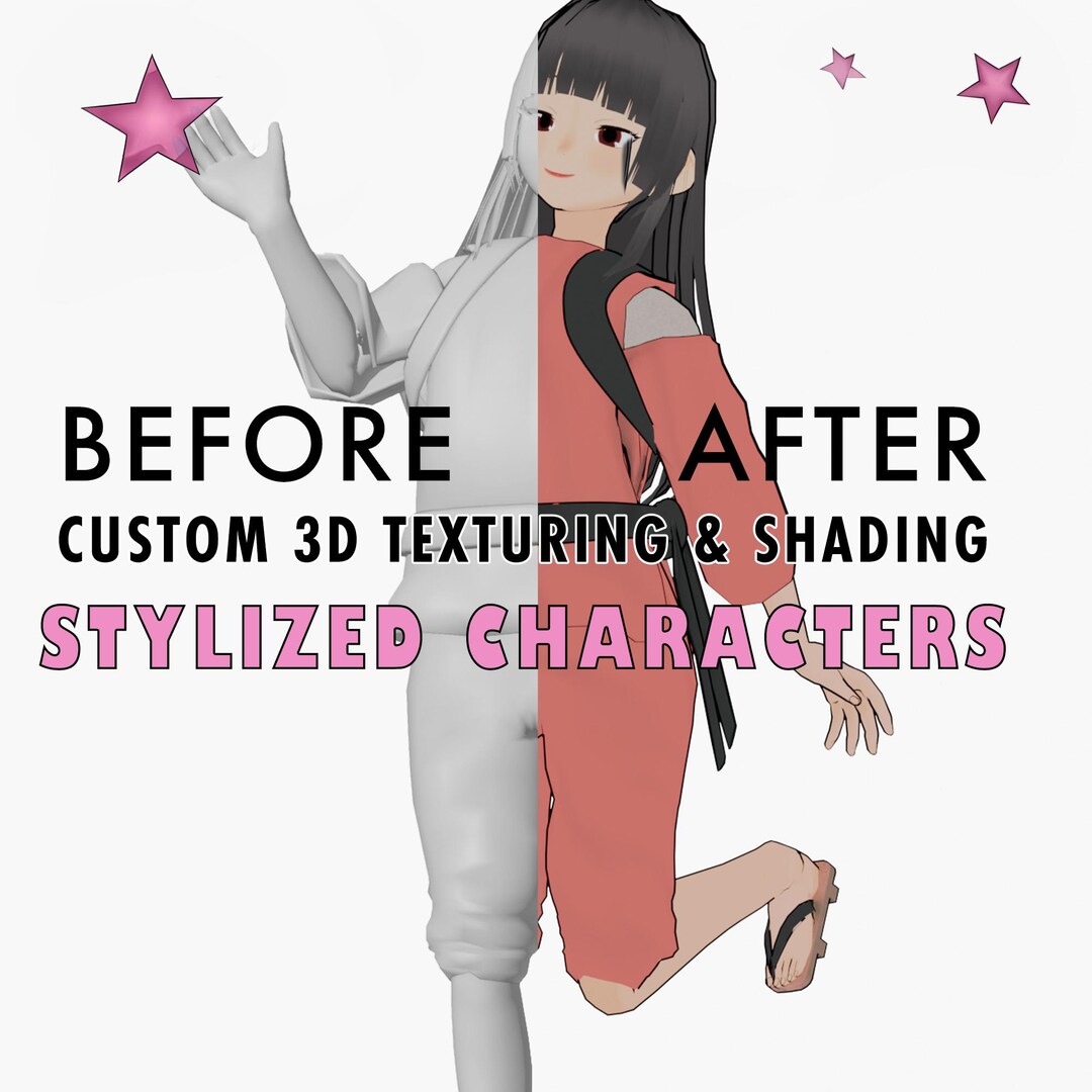 Stylized 3D Character Model Texturing | Hand Painted or PBR Materials ...