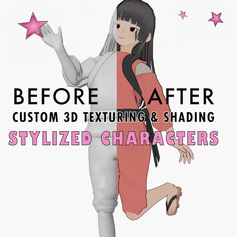 Stylized 3D Character Model Texturing | Hand Painted or PBR Materials ...