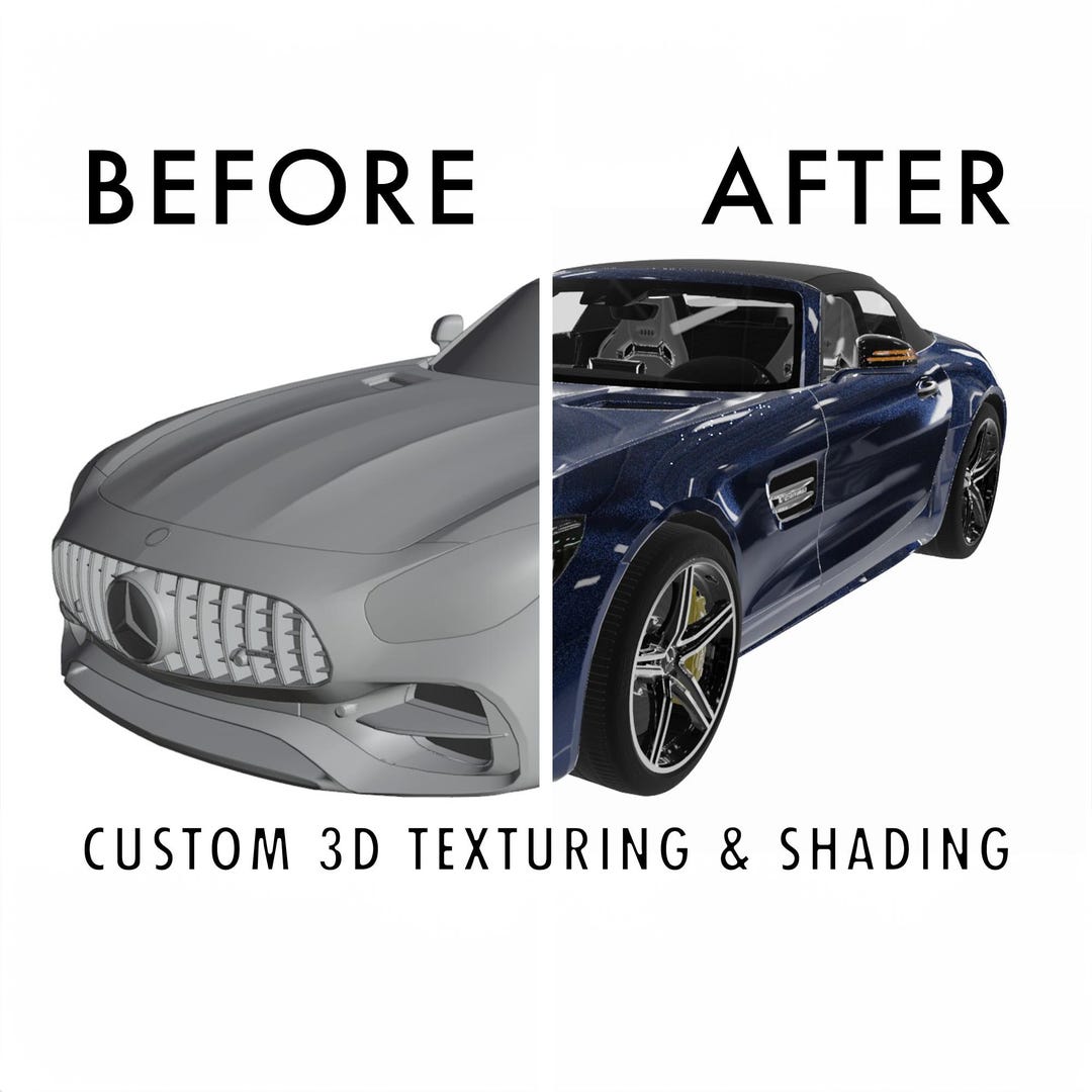 Custom 3D Vehicle Texturing & Shading | Vehicle Model UV Unwrapping ...