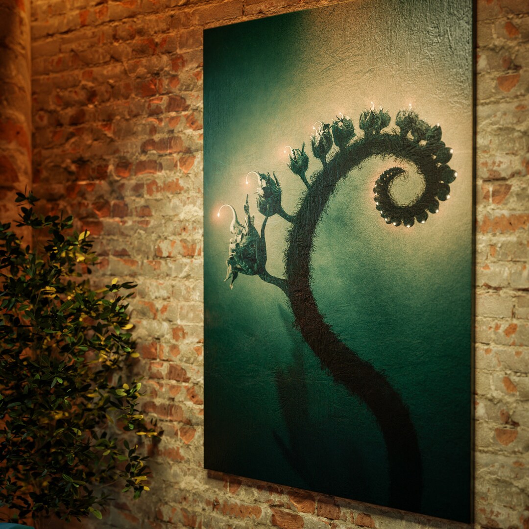 Nascence - Haunting and Beautiful Fantasy Botanical Sculpture Canvas ...