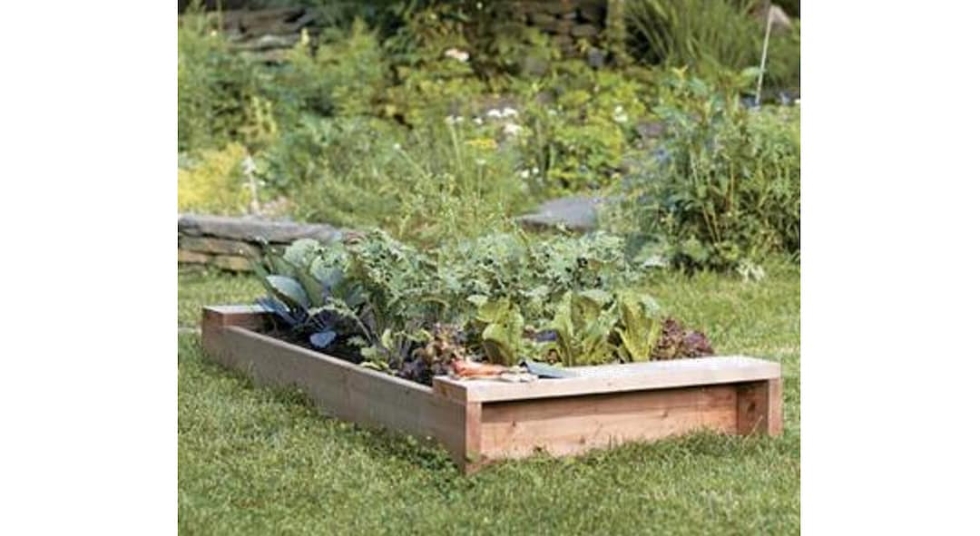 Raised Bed Planter With Built Perch PLANS - DIY Shallow Raised Bed ...