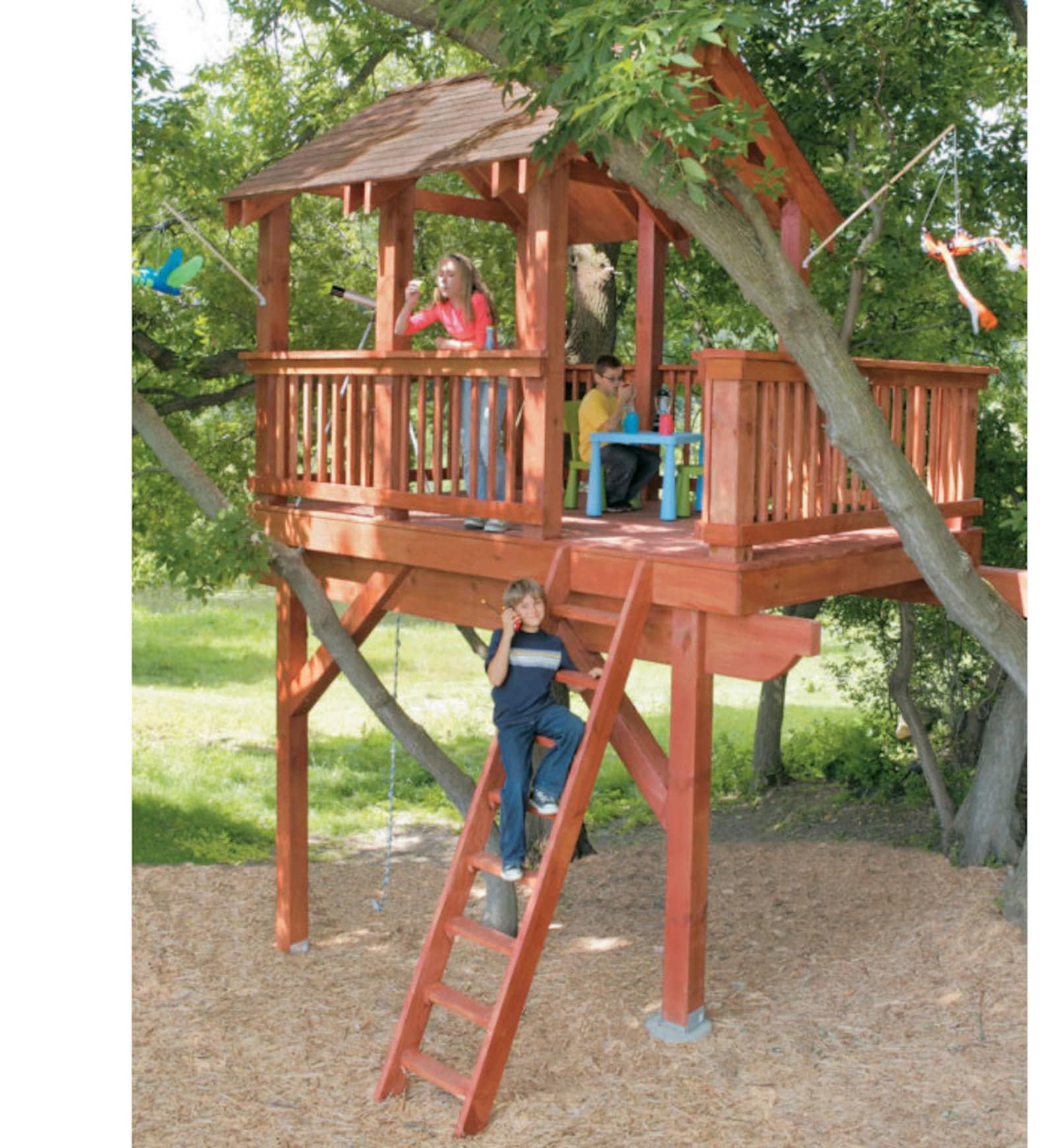 Treehouse PLANS DIY Build X Childrens Play House Shelter Self Build X ...