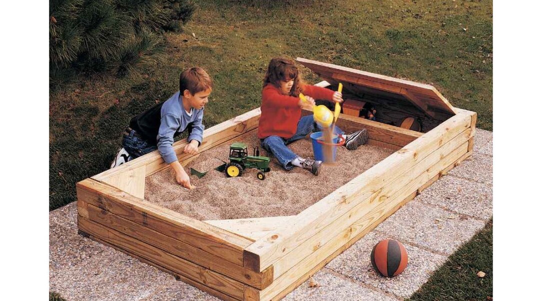 Sandbox PLANS DIY Build X Childrens Playground Self Build X Instant PDF ...