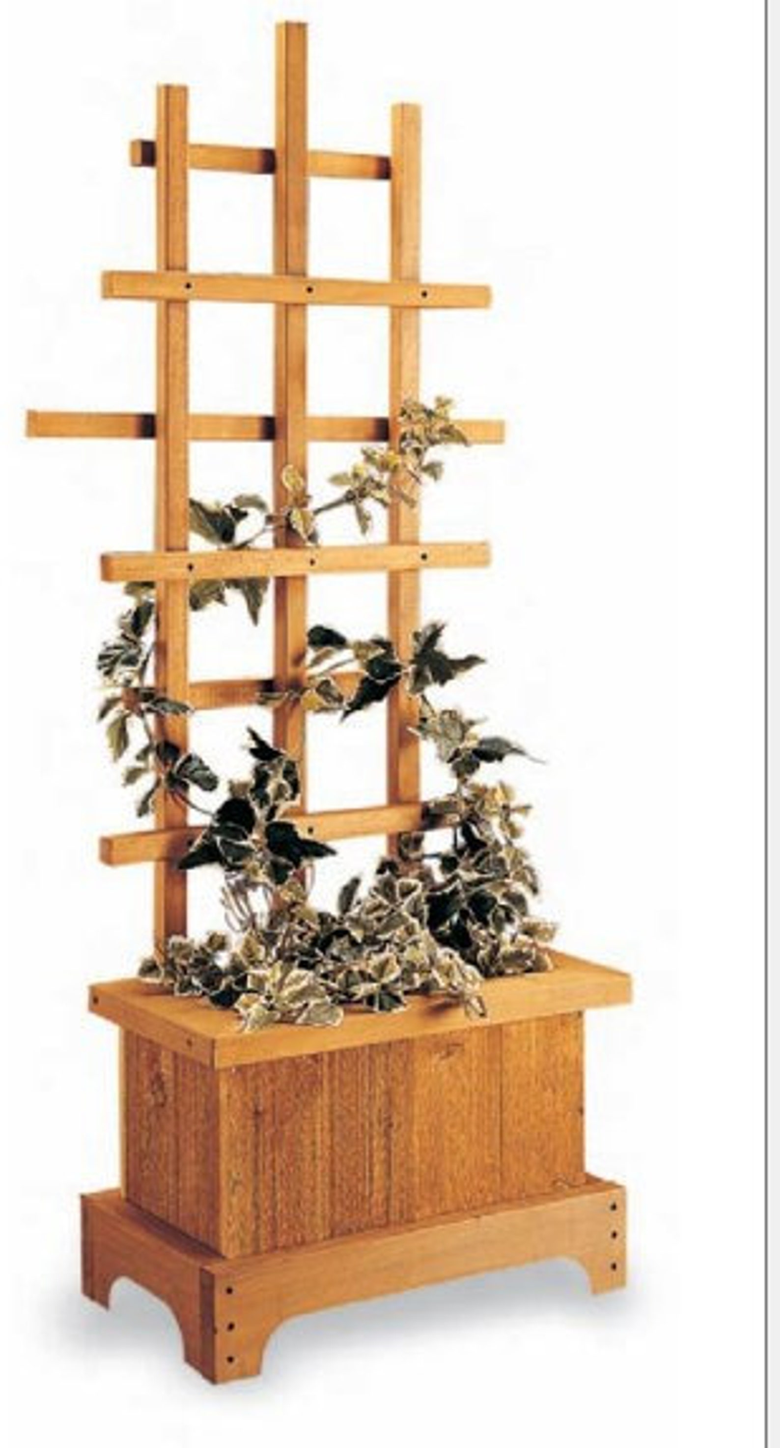 Planter With Trellis PLANS DIY Trellis Planter Self Build - Etsy