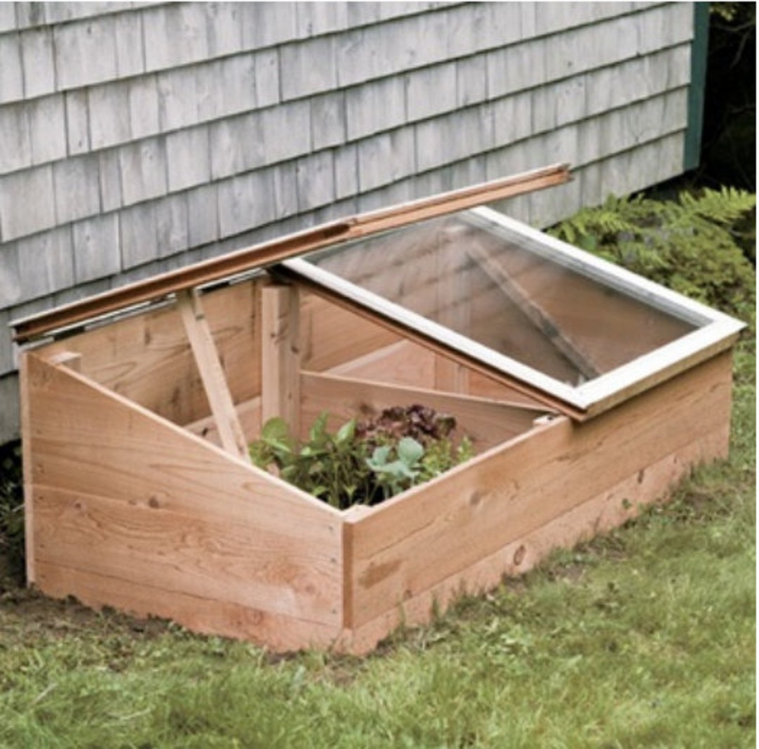 PDF PLANS Cold Frame Planter - DIY Cold Weather Window Sash Planter ...